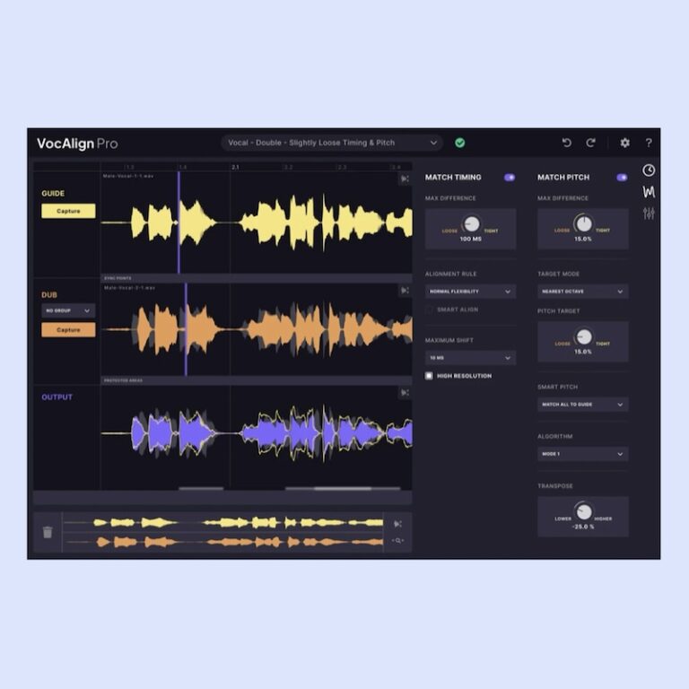 Synchro Arts「VocAlign 6 Pro」手早くボーカルを完璧に整えられる編集ツール | project of napskint