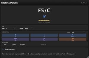 Dusk Audio「Chord Analyzer」リアルタイムでコードを検出し、ローマ数字分析と和声機能表示まで行える音楽理論対応MIDI ...
